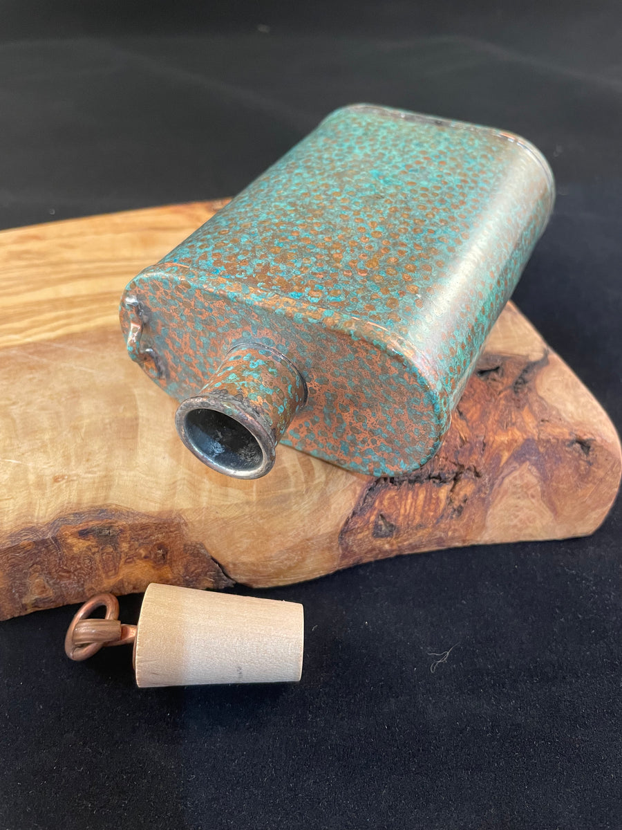 Shimmering Blue Flask – Vermont Copper Inc.